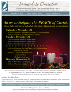 Bulletins | Immaculate Conception Parish